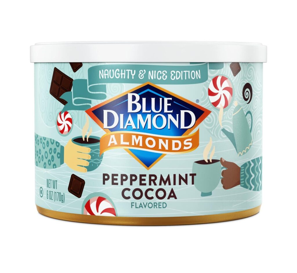 Blue Diamond Almonds Peppermint Cocoa Review - Best Candy Review